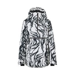 Tchibo - Halfzip-Skijacke - Damen - Gr. 36 - schwarz/print