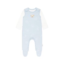 Steiff 2 Baby-Strampler - Baby - Gr. 80 - offwhite/print