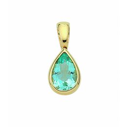 Adelia&acute;s Kettenanh&auml;nger ADELIA&acute;S "Anh&auml;nger 585 Gold ( 14K ) mit Aquamarin &ndash; Goldanh&auml;nger", gold, Schmuckanh&auml;nger, Damen, Gold, Kettenanh&auml;nger, Goldanh&auml;nger