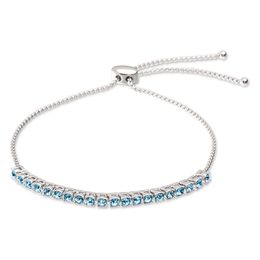 Tchibo - Tennisarmband mit Glaskristallsteinen - silber
