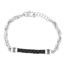Adelia&acute;s Armband ADELIA&acute;S "Herren Armband aus Edelstahl 19+3 cm", schwarz, Armb&auml;nder, Herren, 22cm, Edelstahl, Armband, Zum Verschenken an Menschen, die Ihnen am Herzen liegen