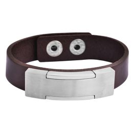 Adelia&acute;s Armband ADELIA&acute;S "Unisex Armband aus Leder 22 cm", braun, Armb&auml;nder, Damen, 22cm, Leder, Armband, Ein stilvolles Geschenk f&uuml;r besondere Momente