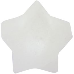 WAGNER LIFE DESIGN Salzkristall-Tischlampe "Stern", wei&szlig;, &Oslash; 9cm H: 6cm, 1 Stk., Leuchten, Handgefertigt aus Salzkristall - jeder Stein ein Unikat, H: ca. 6 cm