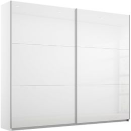 Schwebet&uuml;renschrank Rauch "AURELIO Kleiderschrank Garderobe", wei&szlig; (alpinwei&szlig;, hochglanz wei&szlig;), B:218cm H:210cm T:59cm, Holzwerkstoff, Schr&auml;nke, Schwebet&uuml;renschrank, 3 verschiedene Ausstattungsvarianten Griffe aus Metall MADE IN GERMANY