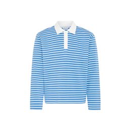 Longpullover Casual Friday "Sweatshirt CFPersson", Herren, Gr. XXL, blau (ultramarine), Obermaterial: 40% Baumwolle CO. 40% Polyester PES. 20% Viskose CV., Pullover Longpullover