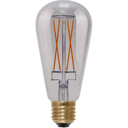 Segula LED-Leuchtmittel "LED Rustika Long Style smokey grau", grau (rauchgrau), L:145cm &Oslash;:65cm, Leuchtmittel, dimmbar, E27, Rustika Long Style, smokey grau