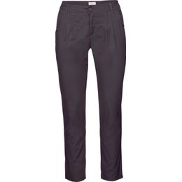 sheego Damen Chinohose mit Bundfalten dunkelgrau Gr&ouml;&szlig;e 56