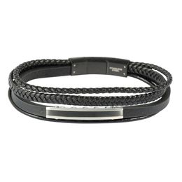 Adelia&acute;s Armband ADELIA&acute;S "Herren Armband &ndash; Lederarmband aus Leder 21 cm", schwarz, Armb&auml;nder, Herren, 21cm, Leder, Armband, Zum Verschenken &ndash; passend f&uuml;r viele Anl&auml;sse