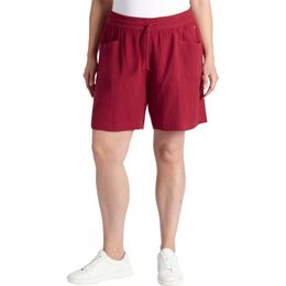sheego Damen Shorts aus weichem Musselin kirsche Gr&ouml;&szlig;e 52
