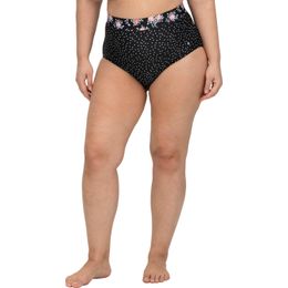 sheego Damen Bikini-Hose mit Shaping-Einsatz schwarz gepunktet Gr&ouml;&szlig;e 50