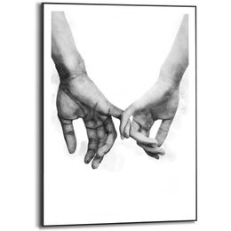 Kunstdruck Reinders "Liebe", schwarz (farbe bild(er): schwarz, wei&szlig;), B:50cm H:70cm T:1,6cm, MDF, Bilder