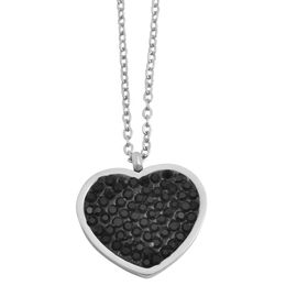 Adelia&acute;s Kette mit Anh&auml;nger ADELIA&acute;S "Damen Edelstahl Ankerkette Halskette mit Anh&auml;nger Herz", silber (silber, herz), Halsketten, Damen, unbekannt, Edelstahl