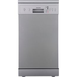Hanseatic Standgeschirrsp&uuml;ler "HG4585E97636S", Energieeffizienz: E (A-G), silber (silberfarben), B:44,8cm H:84,5cm T:60cm, Geschirrsp&uuml;ler, inkl. 3 Jahre Herstellergarantie