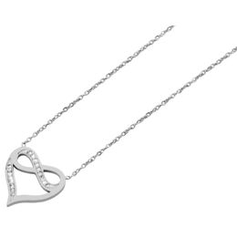 Adelia&acute;s Kette ohne Anh&auml;nger ADELIA&acute;S "Damen Halskette mit Anh&auml;nger &ndash; Herz aus Edelstahl", silber, Halsketten, Damen, 48cm, Edelstahl, Ideal als Geschenk f&uuml;r besondere Anl&auml;sse