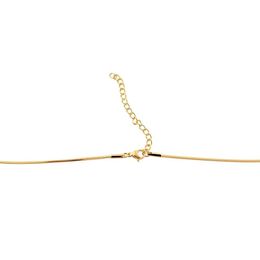 Adelia&acute;s Kette ohne Anh&auml;nger ADELIA&acute;S "Damen Halskette &ndash; Schlangenkette aus Edelstahl 50 cm", gold, Halsketten, Damen, 50cm, Edelstahl, Perfekt zum Verschenken an besondere Menschen