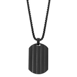 Adelia&acute;s Kette mit Anh&auml;nger ADELIA&acute;S "Unisex Edelstahl Halskette mit Anh&auml;nger", schwarz, Halsketten, Damen, unbekannt, Edelstahl