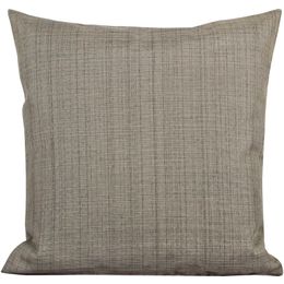 Dekokissen Delindo Lifestyle "Samba" Gr. 1, grau (taupe, unifarben), B:40cm L:40cm, Obermaterial: 100% Polyester, Dekokissen_Sitzkissen_Kissenh&uuml;llen, unifarben