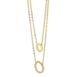 Adelia&acute;s Kette ohne Anh&auml;nger ADELIA&acute;S "Damen Halskette mit Anh&auml;nger &ndash; aus Edelstahl", gold, Halsketten, Damen, 45cm, Edelstahl, Perfekt zum Verschenken an besondere Menschen