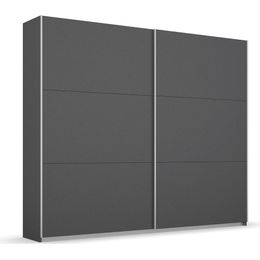 Schwebet&uuml;renschrank Rauch "AURELIO Kleiderschrank Garderobe", grau (graumetallic), B:218cm H:210cm T:59cm, Holzwerkstoff, Schr&auml;nke, Schwebet&uuml;renschrank, 3 verschiedene Ausstattungsvarianten Griffe aus Metall MADE IN GERMANY