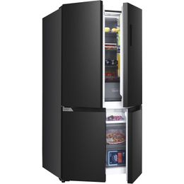 Hanseatic Multi Door "HCSI19090DBI", Energieeffizienz: D (A-G), schwarz, B:90,5cm H:190,2cm T:59,7cm, K&uuml;hlschr&auml;nke, inkl. 3 Jahre Herstellergarantie