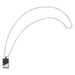 Adelia&acute;s Kette ohne Anh&auml;nger ADELIA&acute;S "Unisex Halskette mit Anh&auml;nger &ndash; aus Edelstahl", schwarz, Halsketten, Damen, 60cm, Edelstahl, Geschenkidee: zeitlos und vielseitig