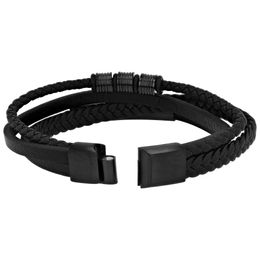 Adelia&acute;s Armband ADELIA&acute;S "Unisex Armband aus Leder 21 cm", schwarz, Armb&auml;nder, Damen, 21cm, Leder, Armband, Perfekt zum Verschenken an besondere Menschen