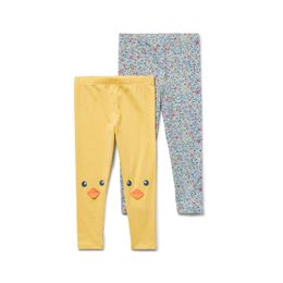 Tchibo - 2 Kinder-Leggings - Baby - Gr. 86/92 - hellblau/print
