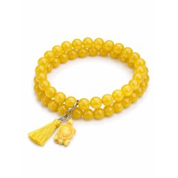 Armband "Tartaruga", Damen, Gr. Glas, gelb, Collezione Alessandro, Armb&auml;nder Armband