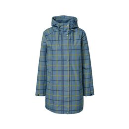 Tchibo - Regenjacke - Damen - Gr. 38 - graublau/kariert