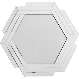 Wandspiegel Kayoom "Artemis 1610", silber (silberfarben), B:80cm H:85cm, Metall, Spiegelglas, Spiegel, Wandspiegel