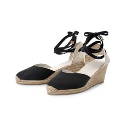 Tchibo - Espadrilles mit Keilabsatz - Damen - Gr. 41 - schwarz
