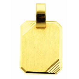 Adelia&acute;s Anh&auml;nger mit Gravur ADELIA&acute;S "Damen 585 Gold Gravurplatte Anh&auml;nger", gold, Schmuckanh&auml;nger, Damen, Gelbgold 585 Gold, Gelbgold 585, Gold, Goldschmuck f&uuml;r Damen