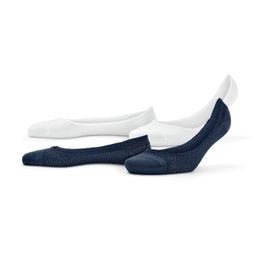 Tchibo - 2 Paar Sneaker-F&uuml;&szlig;linge - Damen - Gr. 35-37 - dunkelblau
