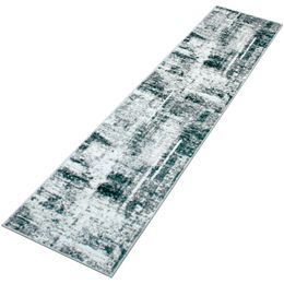 L&auml;ufer OTTO HOME "Salsa", gr&uuml;n, B:67cm H:9mm L:230cm, Obermaterial: 85% Polypropylen, 15% Polyester, Teppiche, L&auml;ufer, mit besonders weichem Flor, Kurzflor, im Vintage-Look, dichte Qualit&auml;t