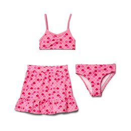 Tchibo - Kinder-Bikini mit Rock - M&auml;dchen - Gr. 122/128 - rosa/print