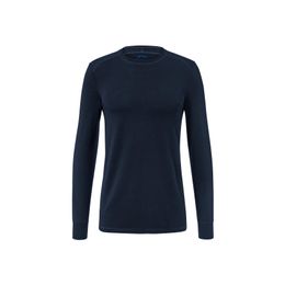 Tchibo - Langarmshirt mit RWS-zertifizierter Wolle - Herren - Gr. S - dunkelblau