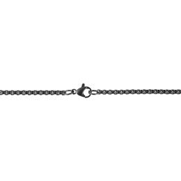 Adelia&acute;s Kette ohne Anh&auml;nger ADELIA&acute;S "Damen Halskette aus Edelstahl mit Strass Steinchen 61 cm", schwarz, Halsketten, Damen, 61cm, Edelstahl, Ein Geschenk, das Freude macht