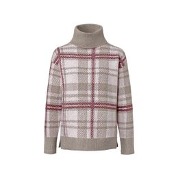 Tchibo - Strickpullover mit Rollkragen - Damen - Gr. S - wei&szlig;/jacquard