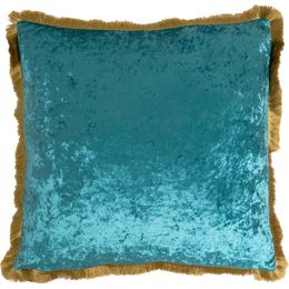 Dekokissen KARE DESIGN "Cannes, Kissenh&uuml;lle mit F&uuml;llung, in zwei Gr&ouml;&szlig;en", blau, unifarben, B:55cm H:15cm L:55cm, Polyester, Dekokissen_Sitzkissen_Kissenh&uuml;llen, st&uuml;tzt Kopf und Nacken angenehm und sorgt f&uuml;r erholsamen Schlaf
