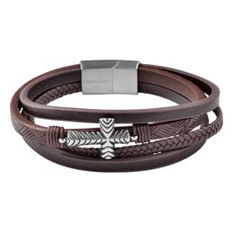 Adelia&acute;s Armband ADELIA&acute;S "Unisex Armband &ndash; Lederarmband aus Leder 19 cm", braun, Armb&auml;nder, Damen, 19cm, Leder, Armband, Ideal als Geschenk &ndash; dezent und elegant