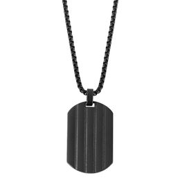 Adelia&acute;s Kette ohne Anh&auml;nger ADELIA&acute;S "Unisex Halskette mit Anh&auml;nger &ndash; aus Edelstahl", schwarz, Halsketten, Damen, 61cm, Edelstahl, Geschenkidee: zeitlos und vielseitig