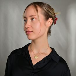 Adelia&acute;s Kette ohne Anh&auml;nger ADELIA&acute;S "Unisex Halskette mit Anh&auml;nger &ndash; M&uuml;nze aus Edelstahl", gold, Halsketten, Damen, 43cm, Edelstahl, Ideal zum Verschenken &ndash; schlicht und stilvoll