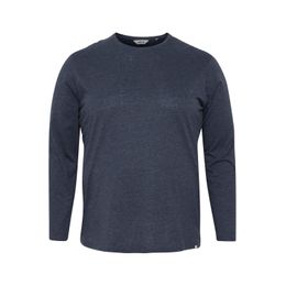 !Solid Langarmshirt SOLID "Langarmshirt SDBedon Big & Tall", Herren, Gr. 5XL, blau (insignia blau melange), Obermaterial: 100% Baumwolle CO., Shirts Langarmshirt