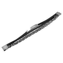 Adelia&acute;s Armband ADELIA&acute;S "Unisex Armband &ndash; Lederarmband aus Leder 19 cm", schwarz, Armb&auml;nder, Damen, 19cm, Leder, Armband, Ein kleines Geschenk mit gro&szlig;er Wirkung