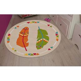 Kinderteppich Arte Espina "Spirit Glowy 3141", bunt (multi), B:130cm H:23mm L:130cm, Obermaterial: 100% Modacryl, Teppiche, Kinderteppich, Besonders strapazierf&auml;hig und pflegeleicht