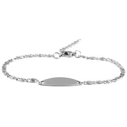 Adelia&acute;s Armband ADELIA&acute;S "Unisex Armband aus Edelstahl 18 cm", silber, Armb&auml;nder, Damen, 18cm, Edelstahl, Armband, Geschenkidee: zeitlos und vielseitig
