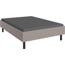 Bett wimex "Easy, gro&szlig;e Auswahl an Gr&ouml;&szlig;en und Farben, auch in Komforth&ouml;he", grau (sahara grau, schwarz), H:38cm L:210cm, Betten, Bett, ohne Kopfteil, ideal unter Dachschr&auml;gen oder Fenster