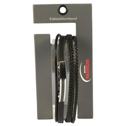Adelia&acute;s Armband ADELIA&acute;S "Herren Armband &ndash; Lederarmband aus Leder 19 cm", schwarz, Armb&auml;nder, Herren, 19cm, Leder, Armband, Geschenkidee: zeitlos und vielseitig