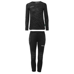 Sportanzug Uhlsport "Torwart-Sets Prediction Junior Kids", Jungen, Gr. 164, schwarz, Obermaterial: 100% Polyester Pol. recyc.., Sportanz&uuml;ge