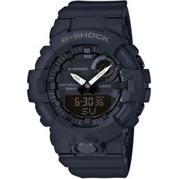 Smartwatch Casio G-SHOCK "GBA-800", schwarz (schwarz, schwarz), Smartwatches, Herren, Smartwatch, Quarzuhr,Armbanduhr Herrenuhr,Schrittz&auml;hler,bis 20 bar wasserdicht